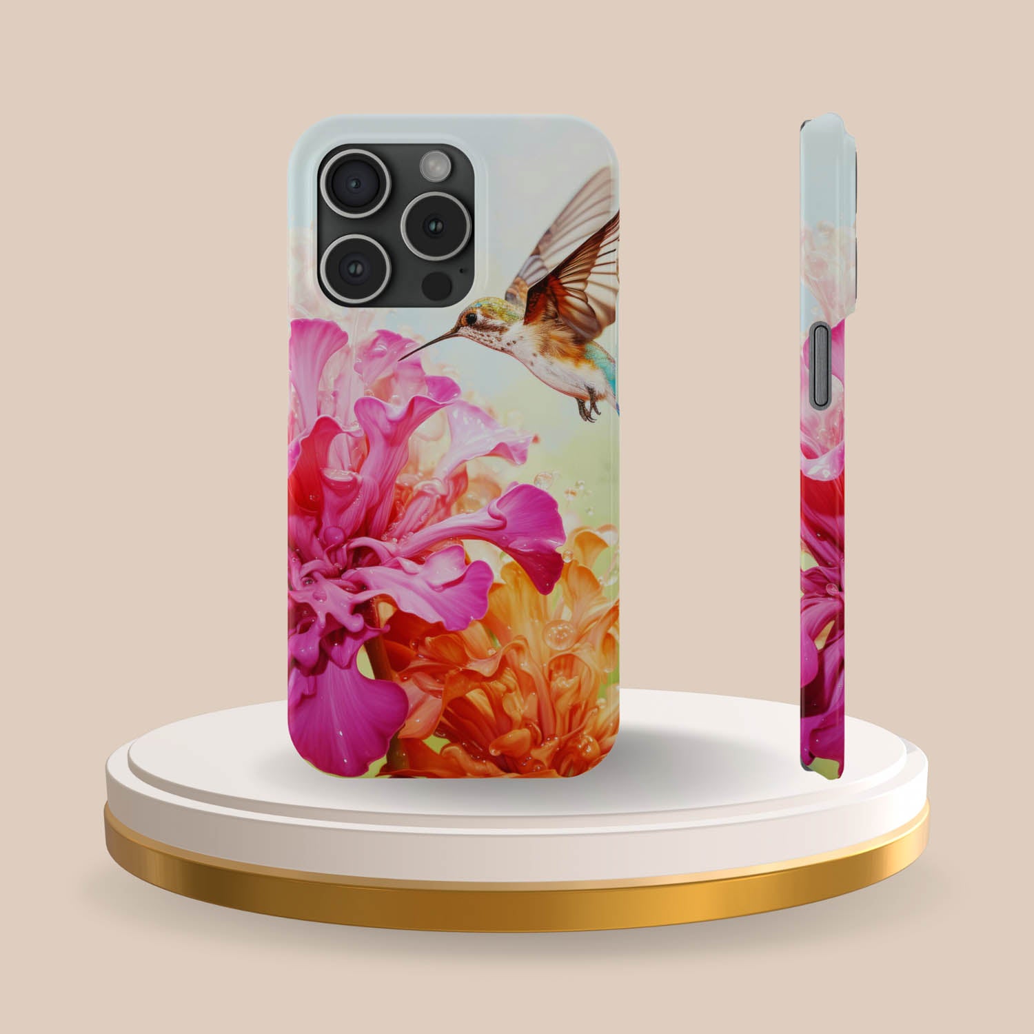 Hummingbird Elegance iPhone Case: Bird Phone Case – Francoise Studio