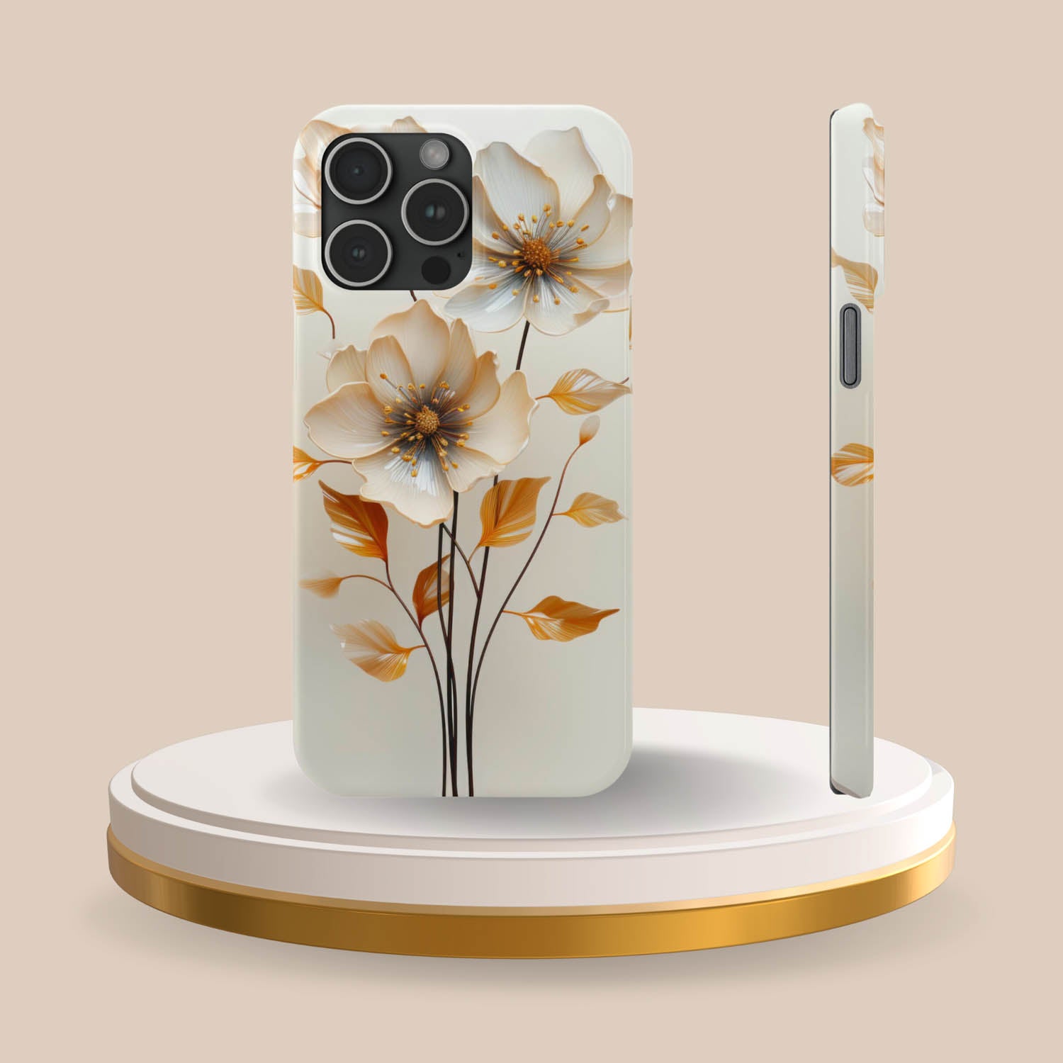 Minimalistic iPhone Case, Simple Floral Phone Cover – Francoise Studio