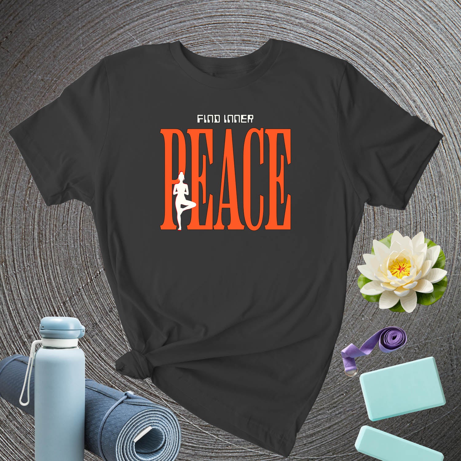 Find Inner Peace Yoga Shirt, Serenity Tee, Mindfulness T-shirt ...