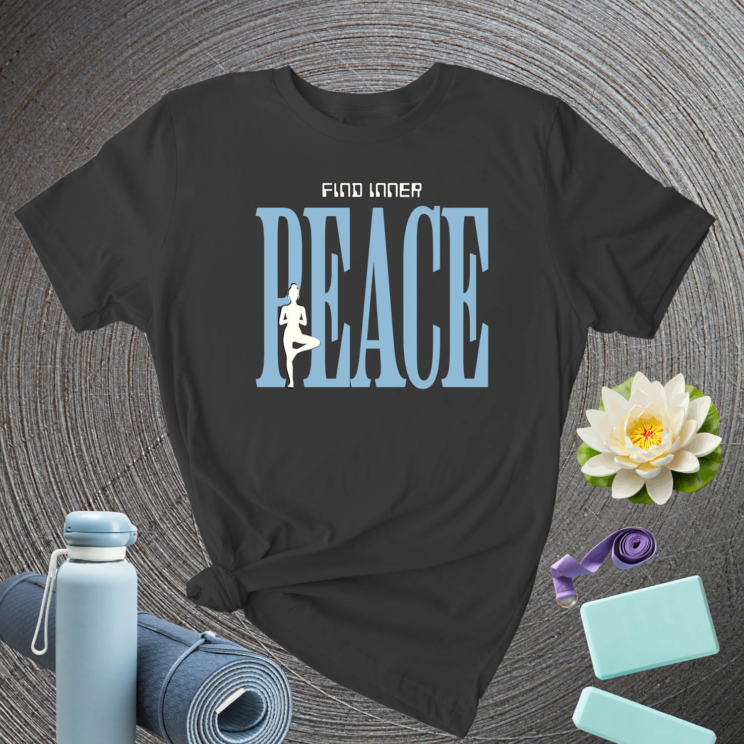 Find Inner Peace Tee, Tranquility Yoga Shirt, Inspirational Tee ...