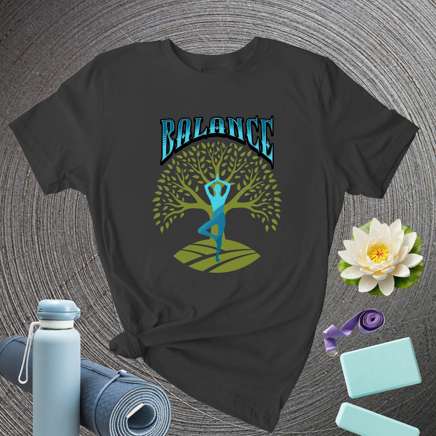 Balance Yoga Shirt, Centering Meditation Tee, Inspirational Tee ...